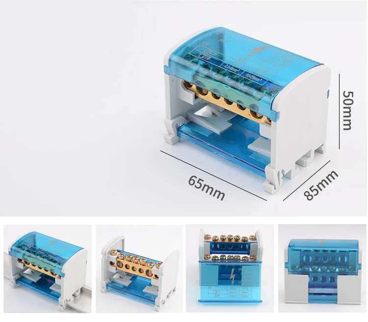 Terminal Block with distribution bus bars 125A